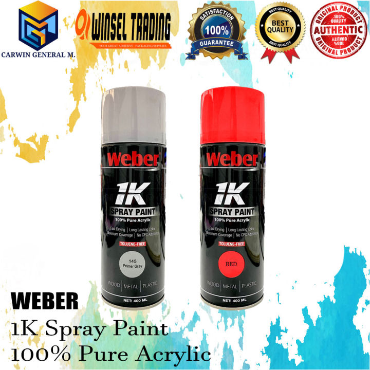 Weber 1k Spray Paint 100% Pure Acrylic | Lazada PH