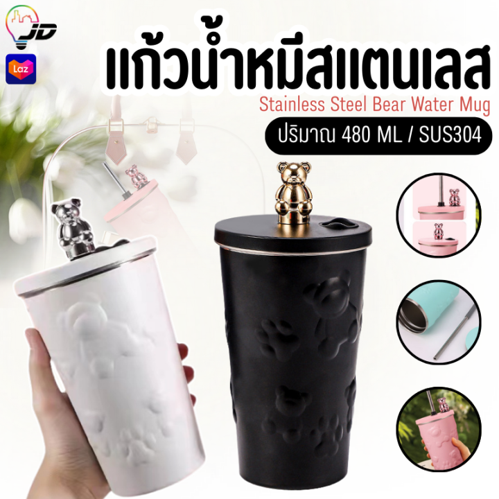 แก้วน้ำ 600/480ML แก้วเก็บความเย็น แก้วน้ำสแตนเลส แก้วน้ำร้อน แก้วกาแฟ | Lazada.co.th