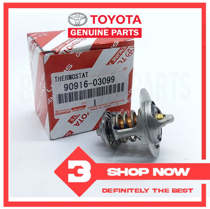 Genuine Toyota Thermostat for Toyota Revo 2L, Hilux 2L, 3L, HiAce 2L ...