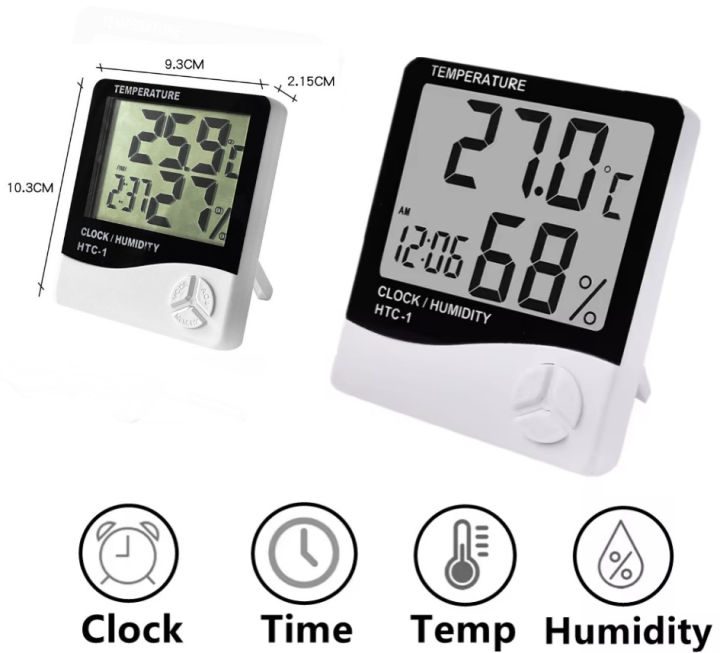🇸🇬 Digital Thermometer/Hygrometer Accurate Temperature and Humidity ...