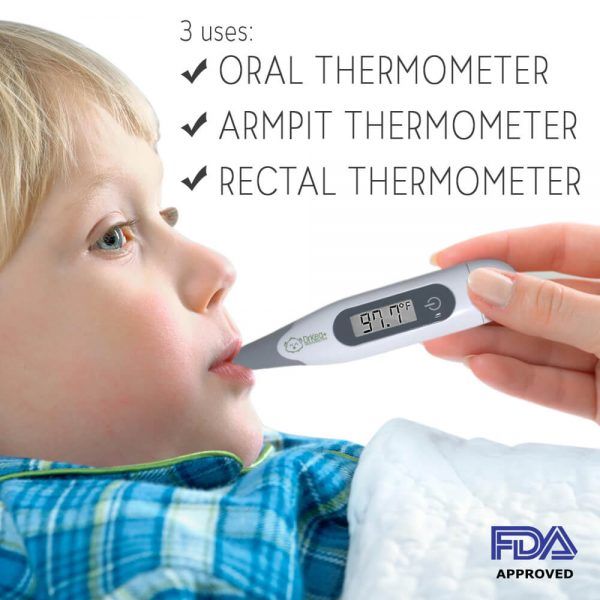 Digital Electronic Clinical Thermometer For Children's Home Accurate Smart Fahrenheit Celsius ...