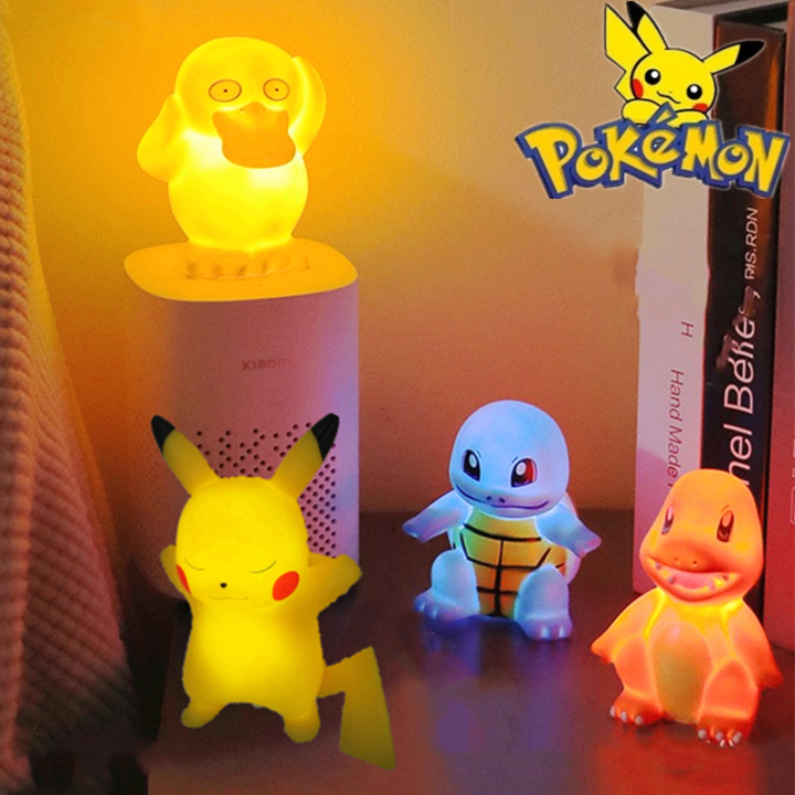 Pokemon Pikachu Anime Figure Night Light Toys Children's Luminous ...