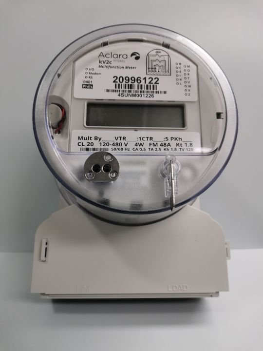 GE / ACLARA KWH METER FORM-48A 3PHASE 4W CL-20 (DIGITAL) C.T. TYPE ...