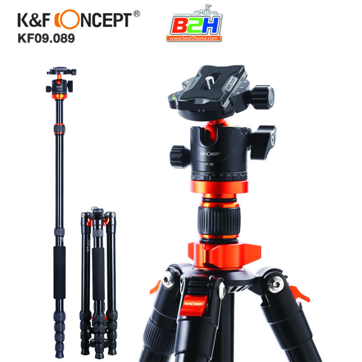 Kandf Concept Tripod Kf09 089v1 Sa254m2 Aluminum Tripod With Monopod
