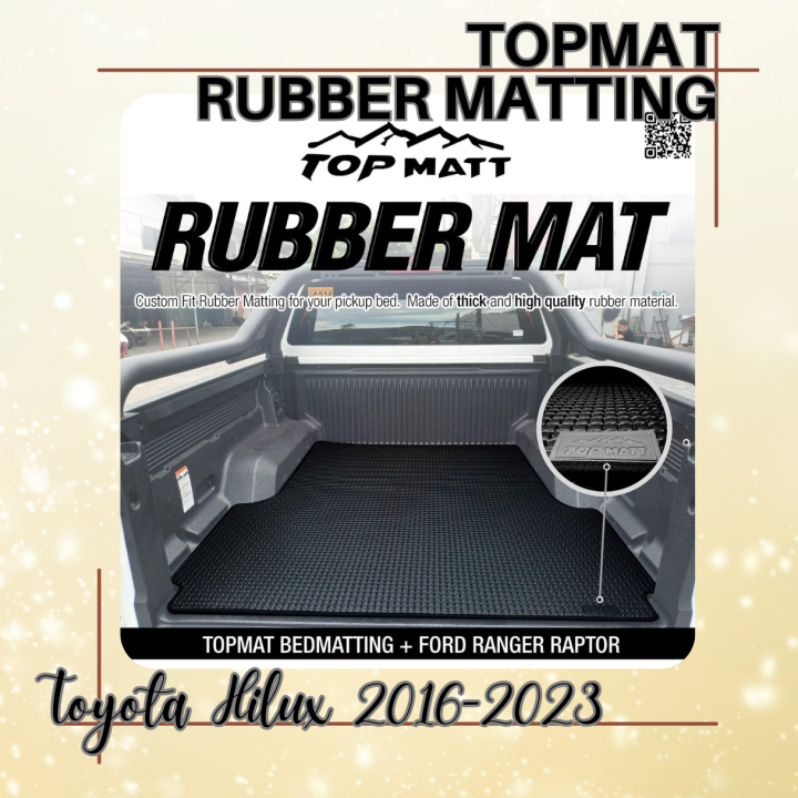 Topmat customized rubber matting for pickup bed made for FORD RANGER ...