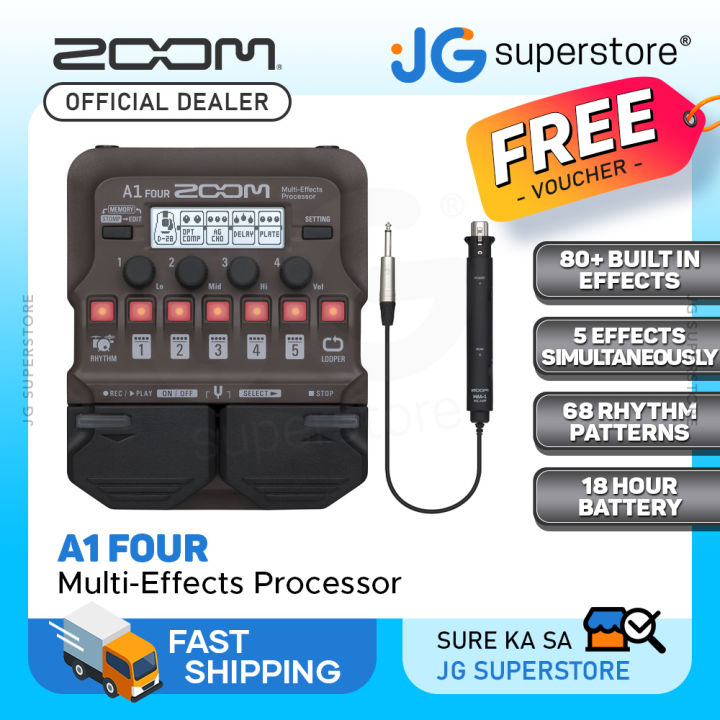 Zoom A1 Four Acoustic Instrument Multi-Effect Processor for Acoustic ...