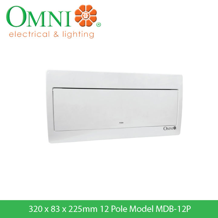 OMNI Mini Circuit Breaker Distribution Panel Box Model MDB 6 Poles 12 ...