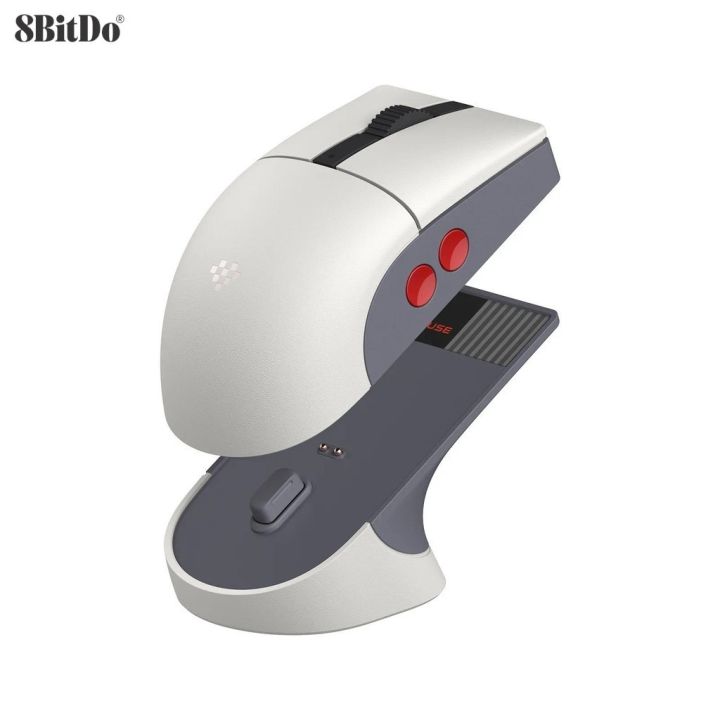 8BitDo Retro R8 Mouse with Charging Dock Wireless Game Mice with 4K ...