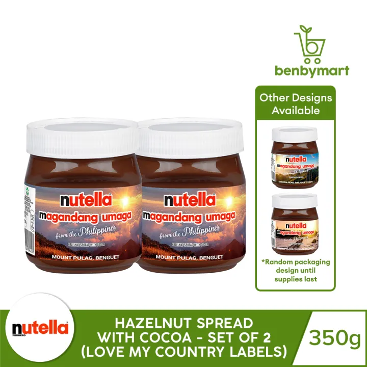 Nutella Chocolate Hazel Nut Spread 350g - Love My Country Labels Spread ...