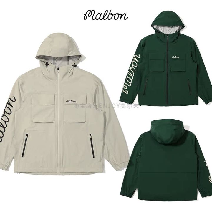 MALBON GOLF men's golf raincoat jacket waterproof and practical 23 ...