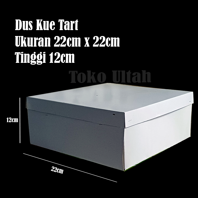 Dus Kue Ukuran 22 x 22 Tinggi 12cm untuk Wadah Cake Tart Ulangtahun ...