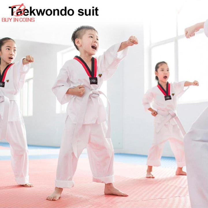 BC Children Adult Taekwondo Dobok Clothes Karate Suit Taekwondo Uniform ...