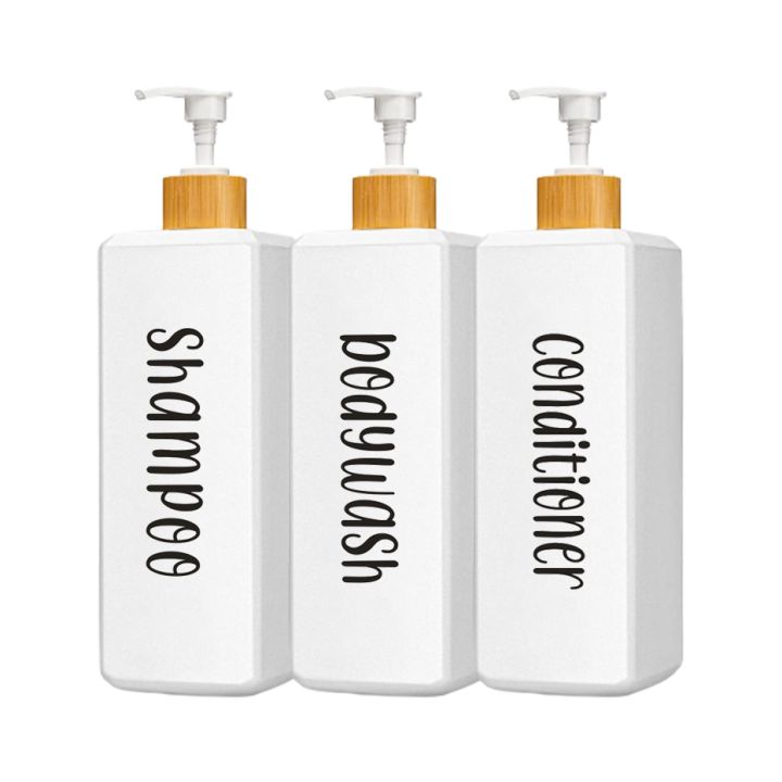 500ml Soap Dispensers Shampoo Shower Gel Conditioner Containers ...