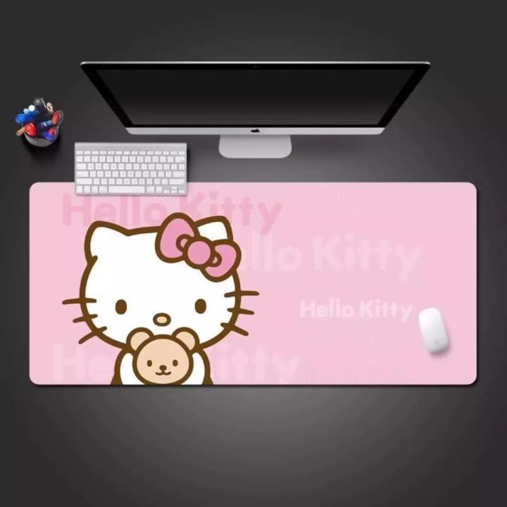 Hello kitty Gaming Mouse Pad Girl Pink Keyboard Long Mouse Pad (30*70CM ...