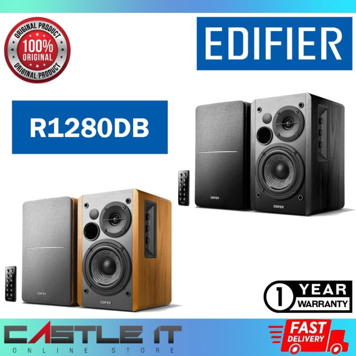 Edifier R1280DB High Performance Bookshelf Studio Speaker Bluetooth ...
