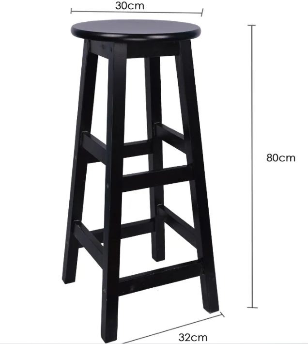 solid wood bar chair bar table exquisite high chair home kitchen ...