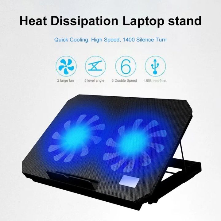 M19 Laptop Cooling PADS N99 LAPTOP COOLER LAPTOP STAND USB LED Light ...