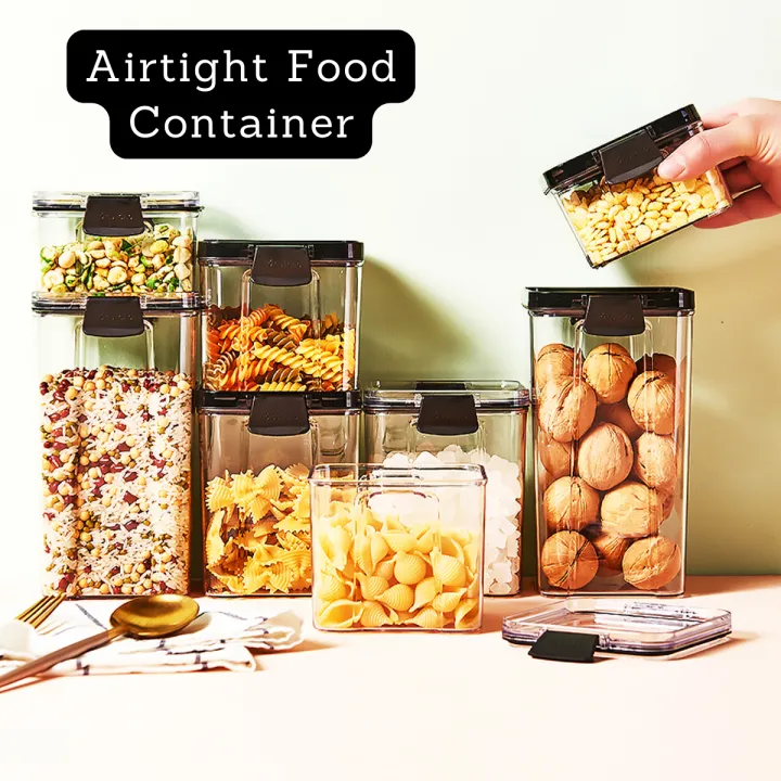 Airtight Dry Food Container Jar Canister Cookies Cereal Pasta Candy ...