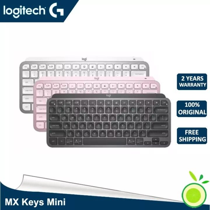 Logitech MX KEYS MINI Minimalist Wireless Bluetooth Illuminated Keyboard for PC Laptop Computer ...