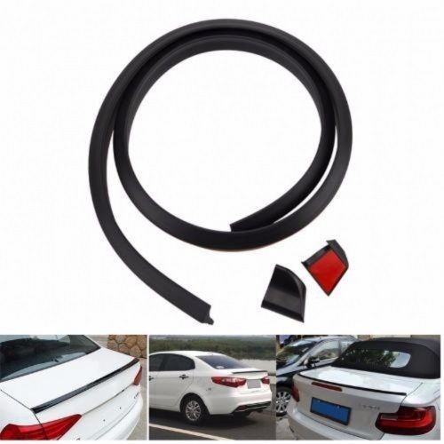 4.5CM Samurai Car Rear Rubber Bonnet Matte Black Trunk Wing Lip Duck ...