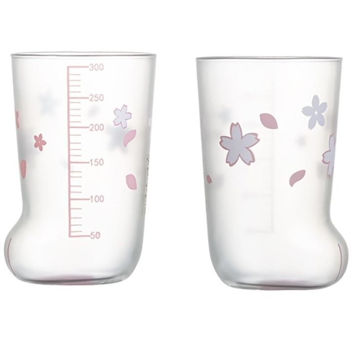 Gelas Minuman Unik Gelas Susu Milk Cup Glass Frosted Desain Kaki Kucing ...