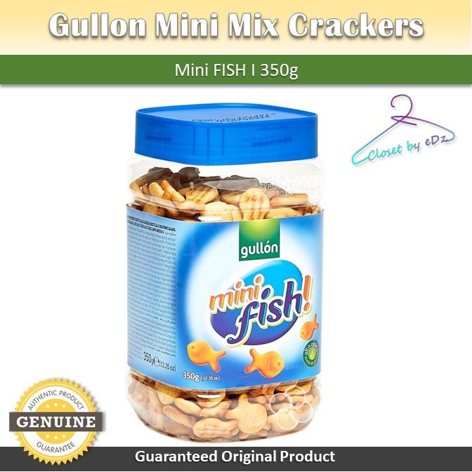 Gullon Mini Fish Crackers in Jar 350g | Lazada PH