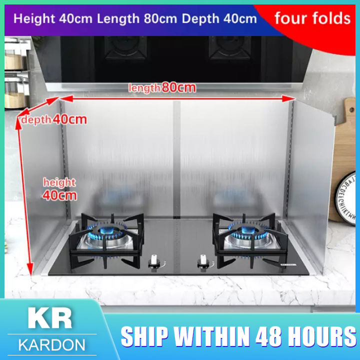 Stainless steel kitchen gas stove cooking oil overflow baffle high ...