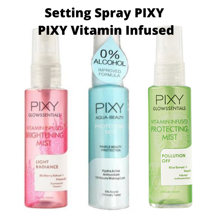 SETTING SPRAY PIXY / Pixy Glowssentials Vitamin Infused Brightening ...