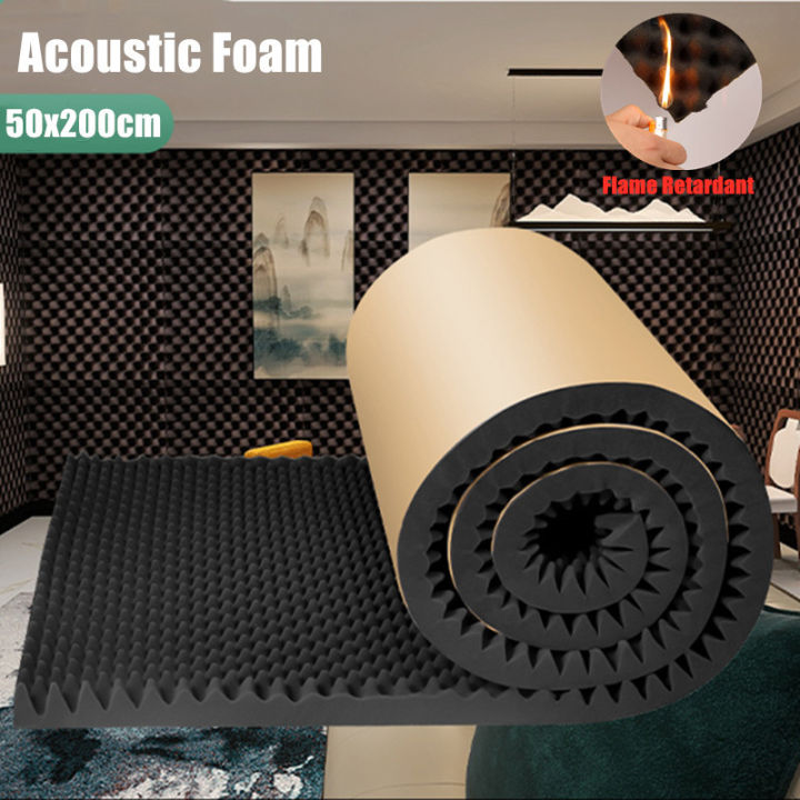 50x200cm A Roll Acoustic Foam Self-adhesive Sound Insulation High ...