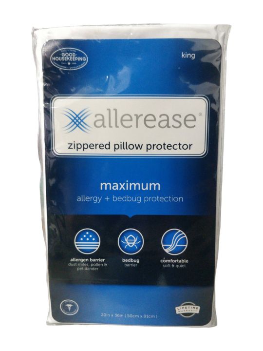 Allerease Zippered Pillow Protector King Size 20" x 36" | Lazada PH