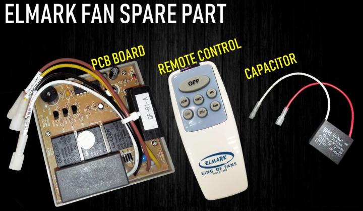 Elmark Ceiling Fan Pcb Board Capacitor Remote Control Kapasitor ...