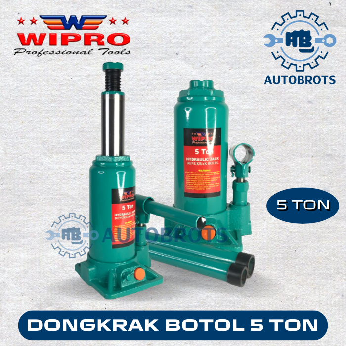 WIPRO Dongkrak Botol 5 Ton / Hydraulic Bottle Jack 5 Ton | Lazada Indonesia