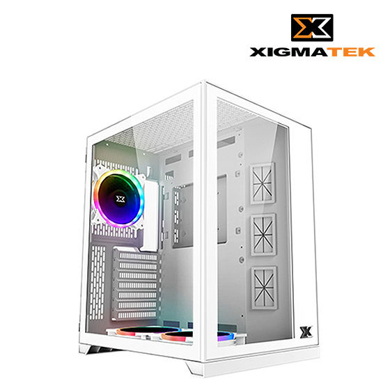 Xigmatek Aquarius S Artic White PC Case - Mid Tower / Tempered Glass ...