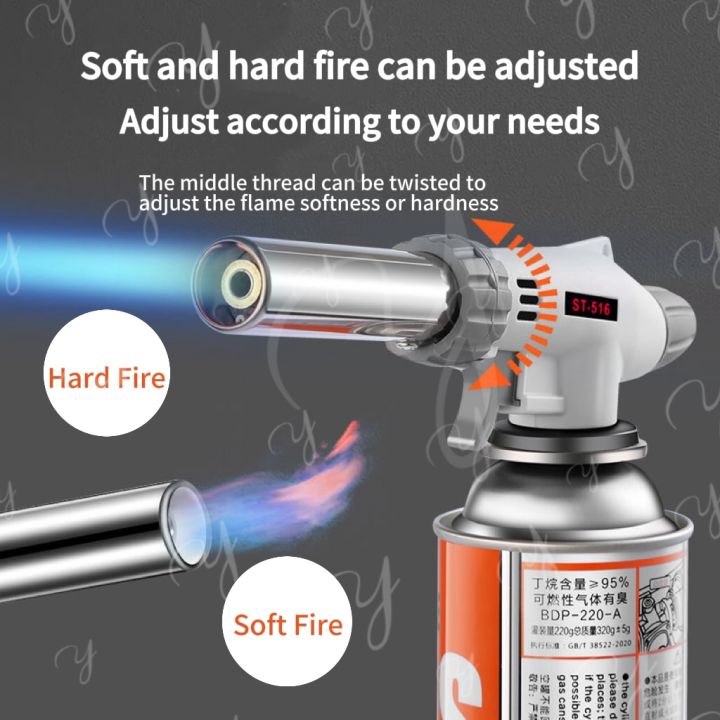 Gas Flame Gun Auto Ignition Jet Burner Welding Torch Gas Blow Flame ...