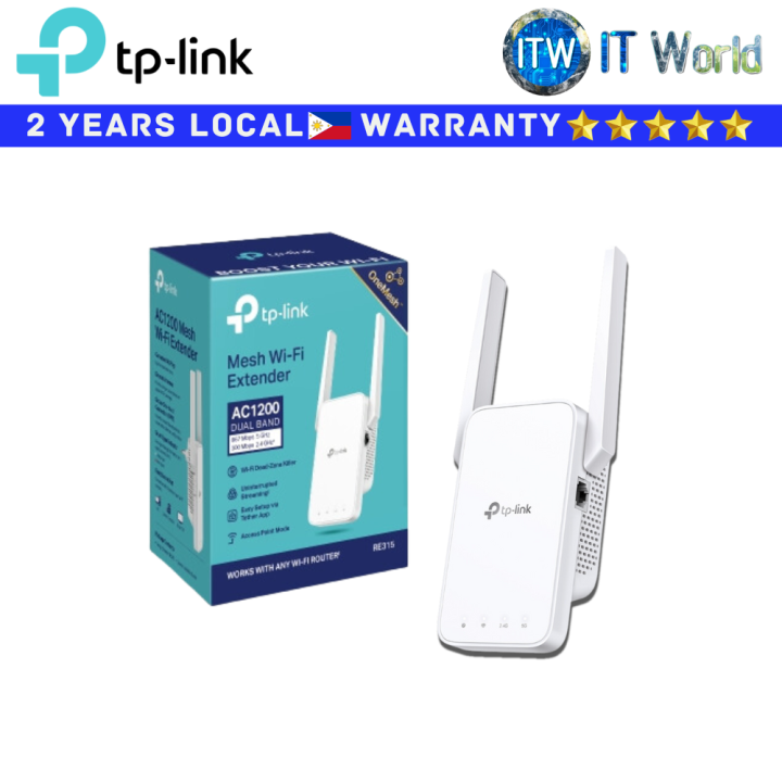 Itw | TP-Link wifi Repeater Extender Booster RE315 AC1200 Mesh Wi-Fi ...