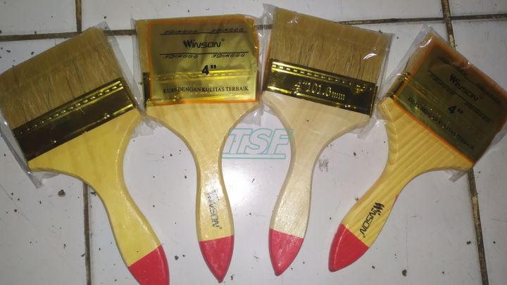 Kuas Cat 4" Merek Winson / Kuas Cat Tembok / Paint Brush | Lazada Indonesia