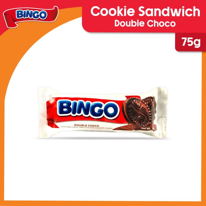Bingo Cookie Sandwich Double Choco Slugs 75g | Lazada PH