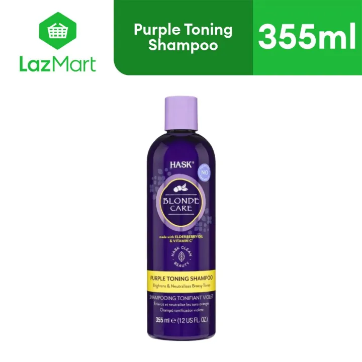 Hask Purple Toning Blonde Care Shampoo 355ml | Lazada PH