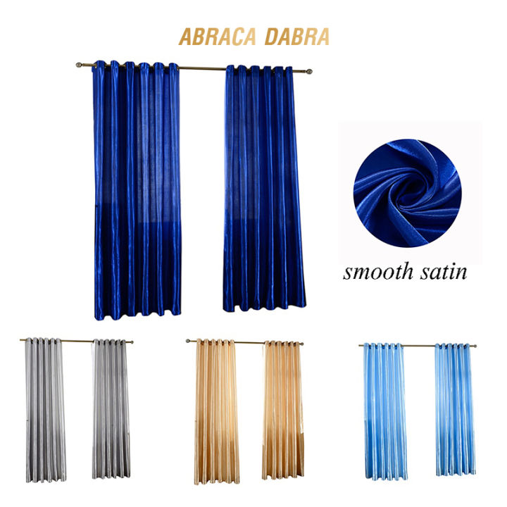 Abraca DabraSatin Silk Ring Type 70% Shading Blackout Curtain for ...