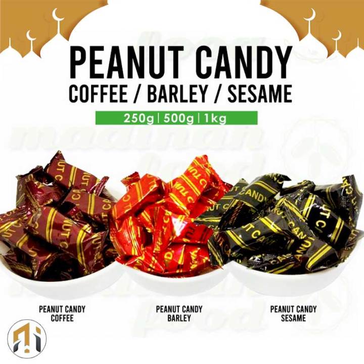 Barley Peanut Candy Kacang Tumbuk Arab - (2kg/ 1kg/ 500g/ 250g) كندي ...