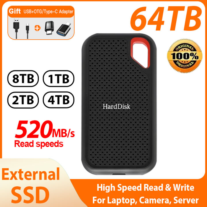 lunmao Original SSD 1TB External 2TB Mobile Drive Hard Disk High Speed ...