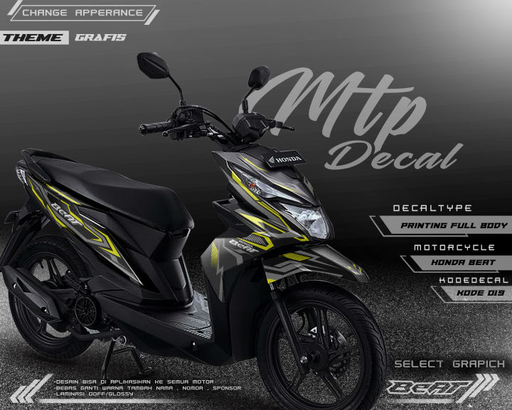Dekal Sticker Decal Stiker Beat Street Full Body Beat new - 019 GRAFIS ...