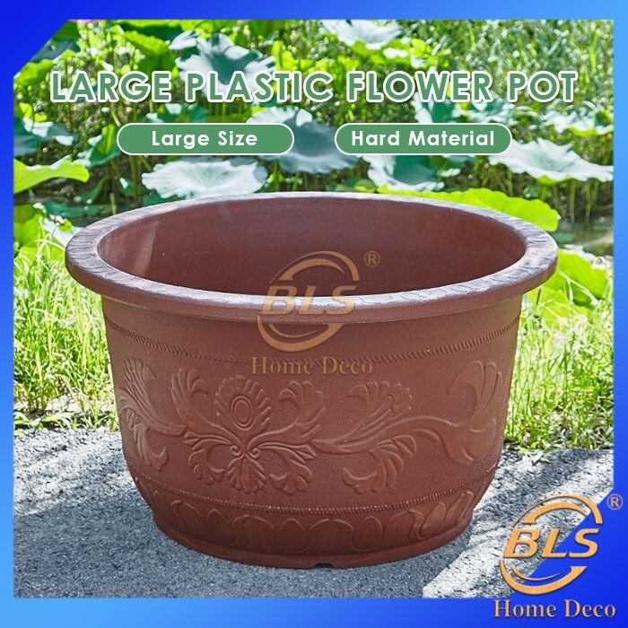 Large Plastic Flower Pot Lotus Pots Water Lily Container Outdoor Garden ...