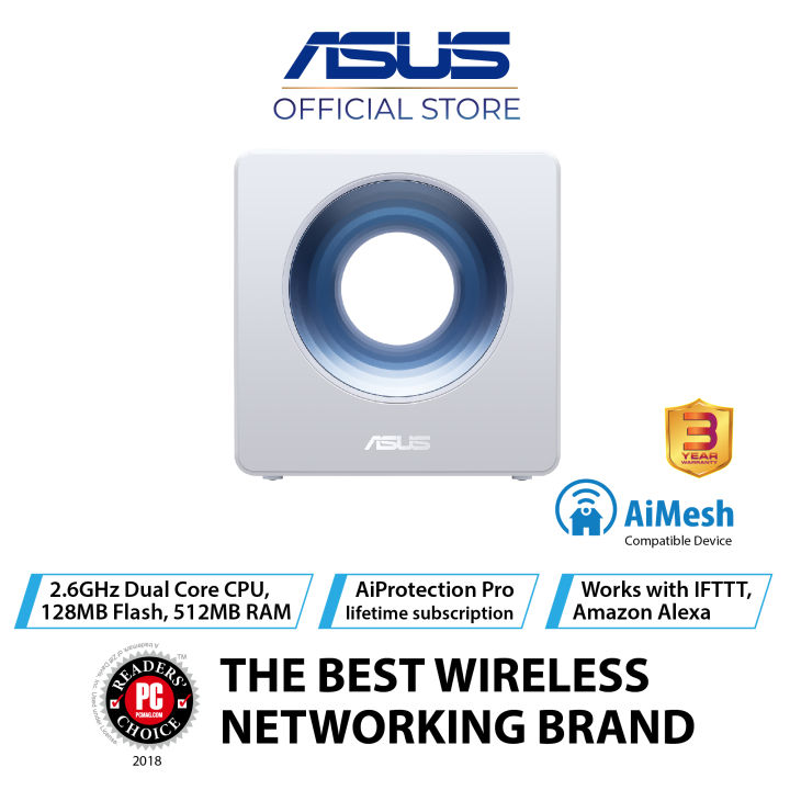 ASUS BLUE CAVE, AC2600 Dual-Band WiFi Gigabit Extendable Router for ...
