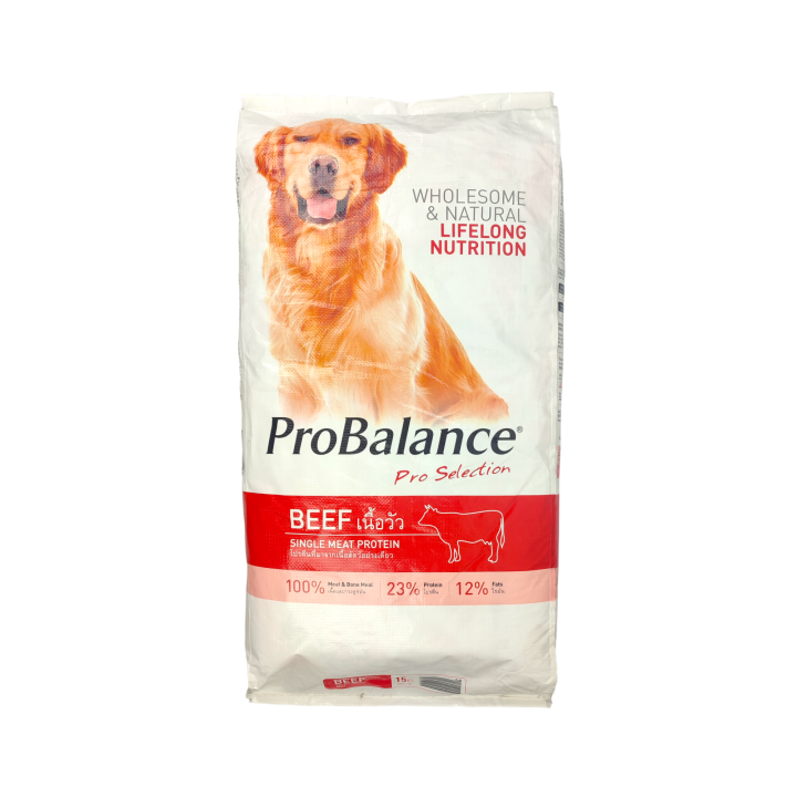 Pro Balance Dog Food for Adult 15kg - Beef Flavor - 500g x 30packs ...