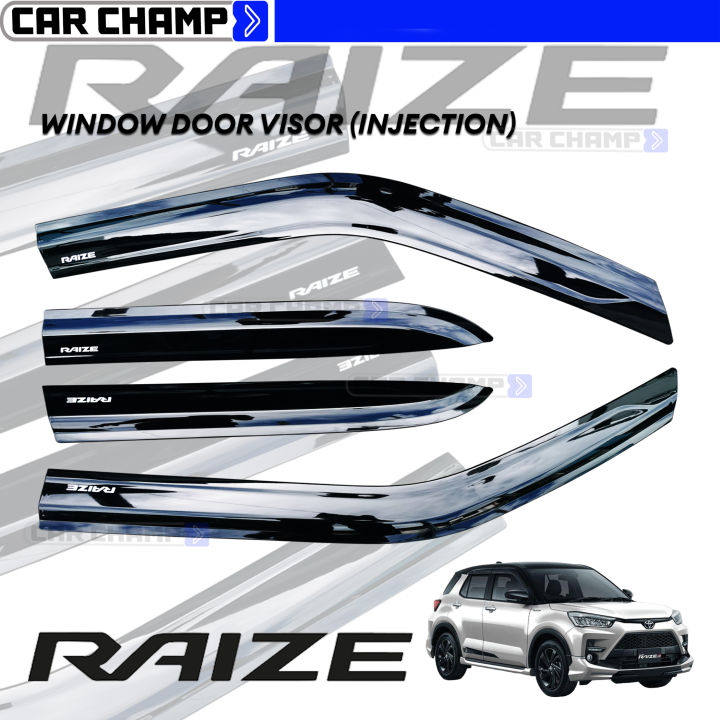 Toyota Raize 2022 - 2024 INJECTION TYPE Window Door Visor / Rain Visor ...