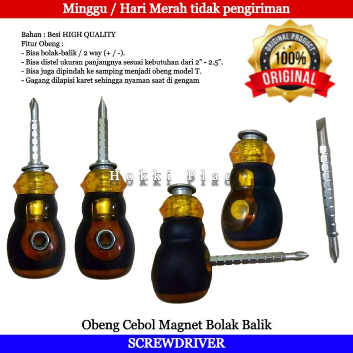 OBENG PENDEK CAMEL 2 INCH-OBENG CEBOL-OBENG BOLAK BALIK PENDEK MINI ...