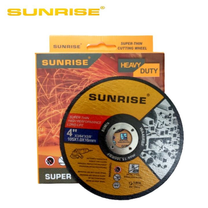SUNRISE Superthin Cutting disc 4" (EN12413) Super Heavy Duty | Lazada PH