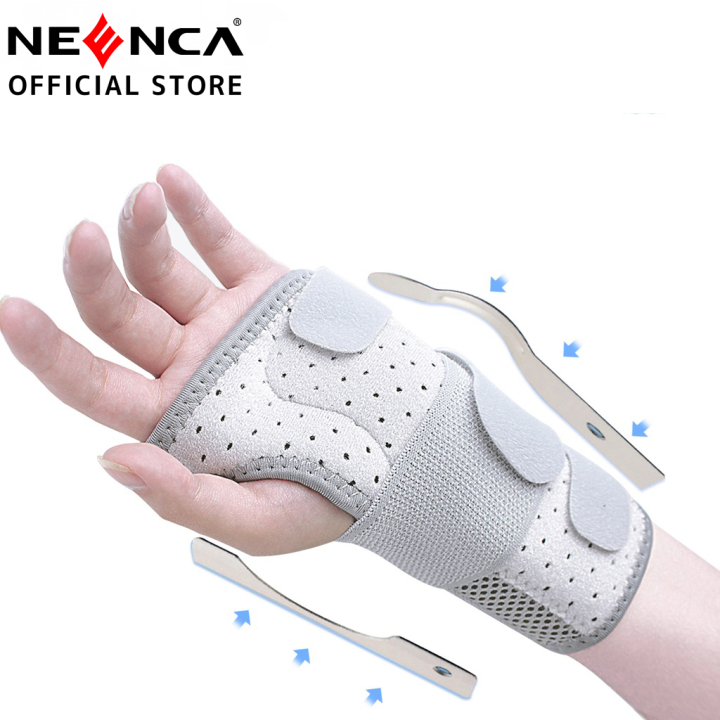 NEENCA Breathable Wrist Brace Support With 2 Metal Splints And Soft ...