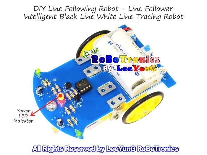 DIY Line Following Robot Car Line Follower Intelligent Line Tracing ...
